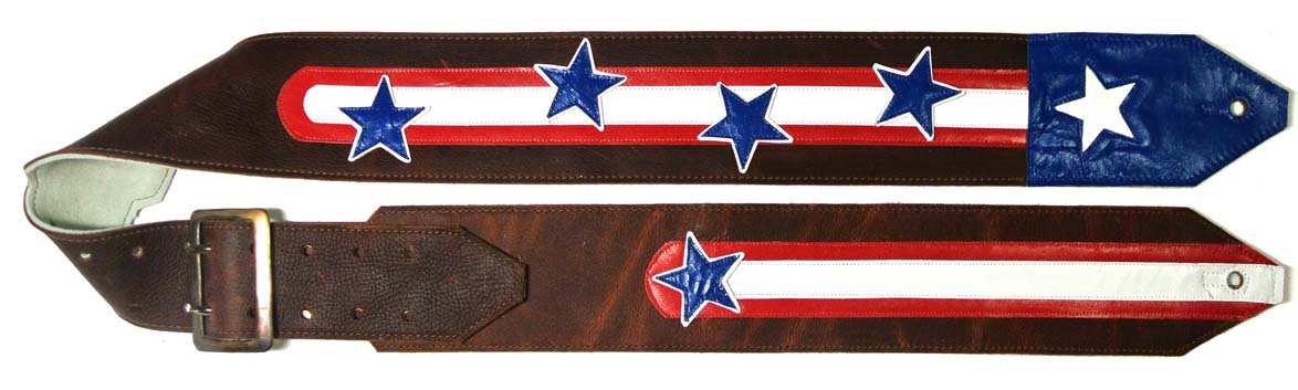 captain america custom guitar strap