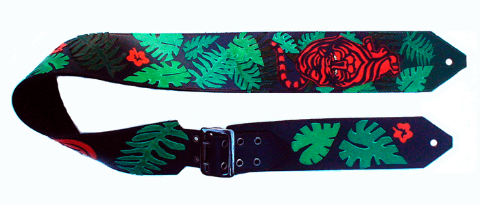 tiger custom guitar strap
